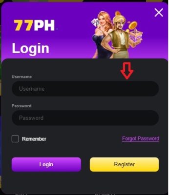 How to log in 77PH?